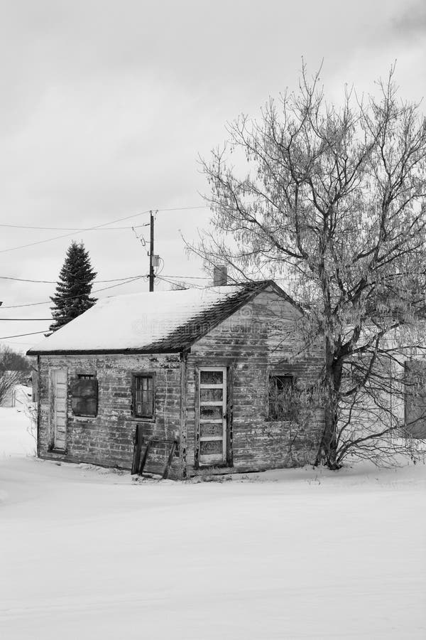 Old square house stock photo. Image of tree, black, white - 39994124