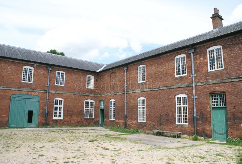 Old stables stock photo. Image of outdoor, bench, facade - 59231590