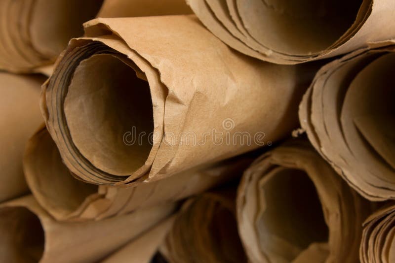 Stacked Rolled Up Old Paper Stock Photos - Free & Royalty-Free Stock ...