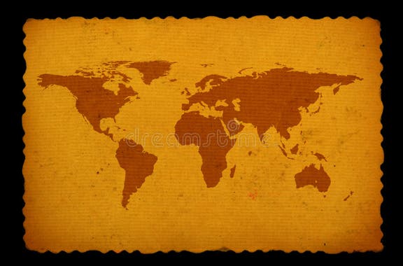 Old stained world map stock photo. Image of rugged, sepia - 1742260