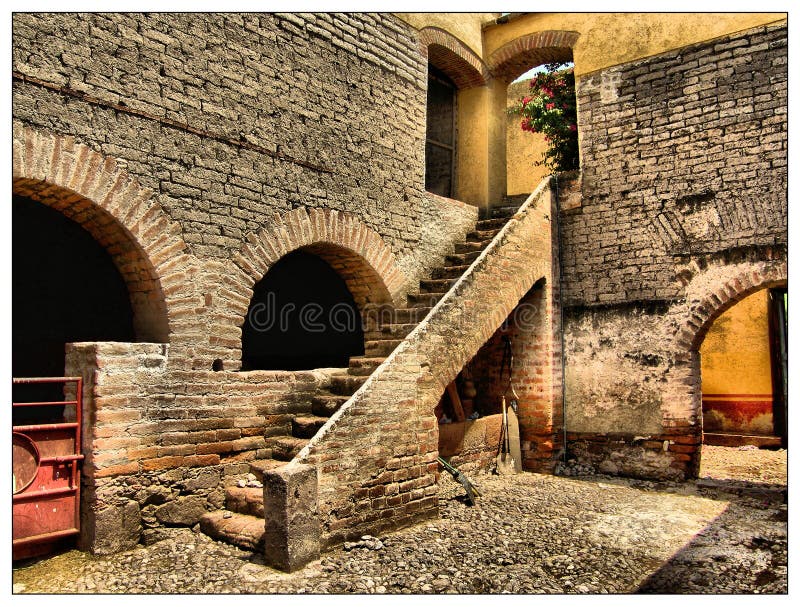 Old Stair stock photo. Image of antique, rustic, hotel - 3739742