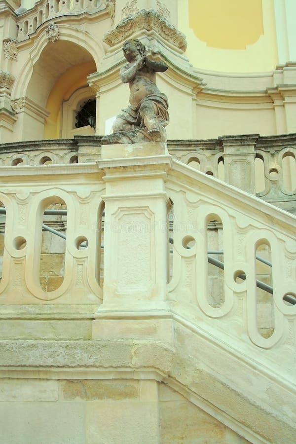 Old staircase balusters stock photo. Image of balusters - 75729972