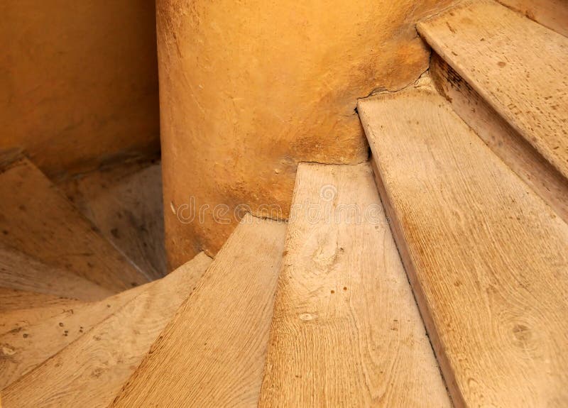 Old stairs stock image. Image of wood, floor, monastery - 4321081