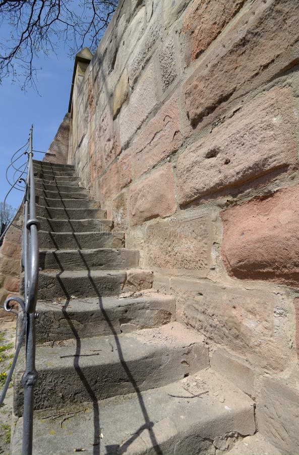 Old Stairway Built Pink Stones Stock Photos - Free & Royalty-Free Stock ...