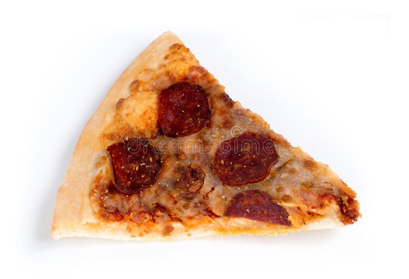 Old Stale Pizza Slice Isolated Against White Stock Photo - Image: 47751797
