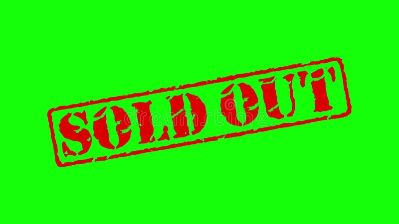Old Stamp Text Sold Out Animation Green Screen Stock Video - Video of ...