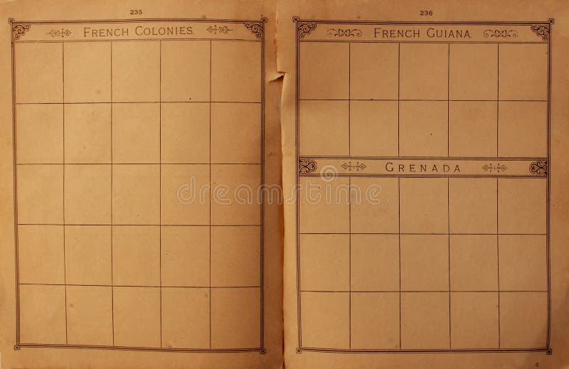 Old stamps book stock photo. Image of paper, collectible - 7077460