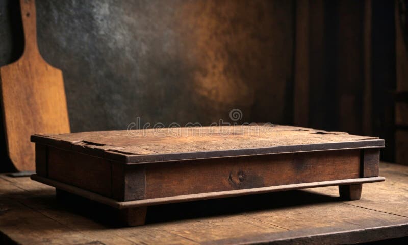 Old Stand on a Table in a Kitchen with a Concrete Wall Background Stock ...