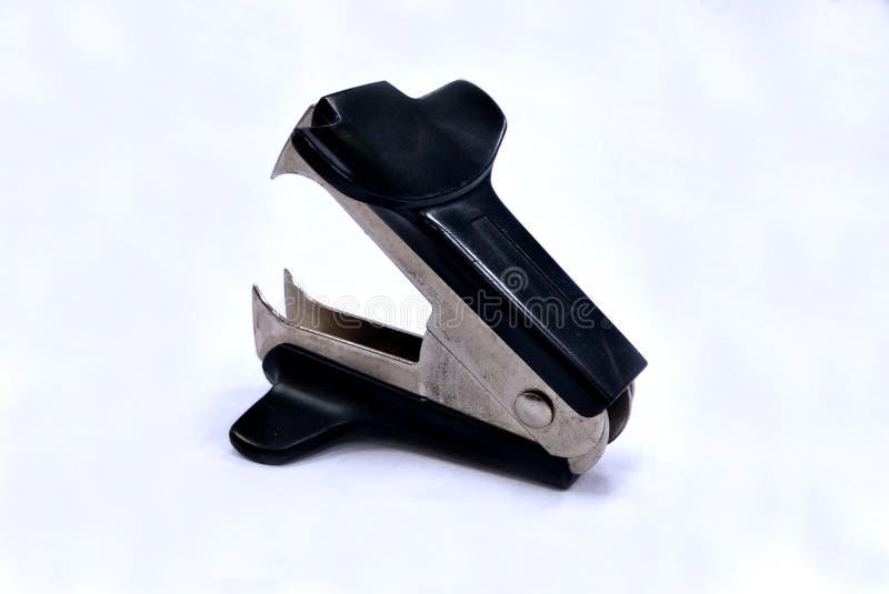 Old Staple Puller or Staple Remover Isolated on White Background. Stock ...