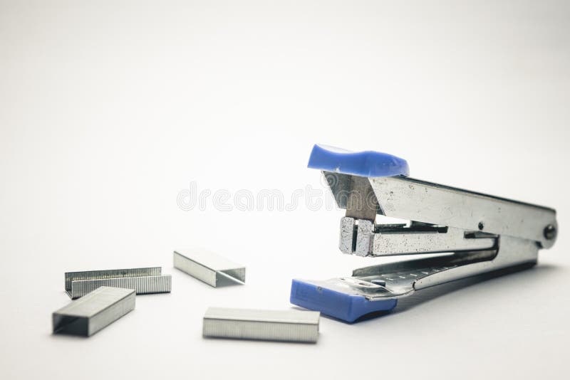 Old stappler on paper stock photo. Image of documents - 84073176