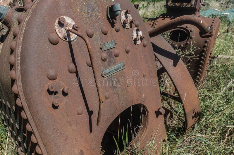 Old Steam Boiler with Rivets Editorial Stock Image - Image of ...