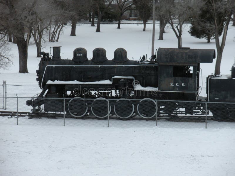 Steam Engine Covered in Snow Editorial Photo - Image of steam, snow ...