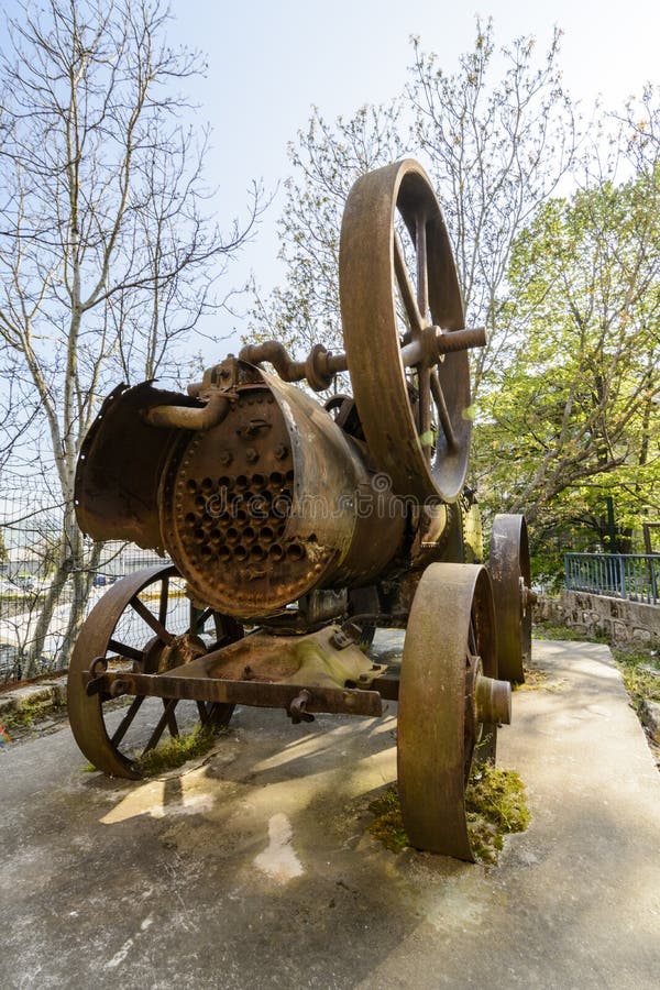 Old steam engine stock image. Image of machine, portable - 109013231