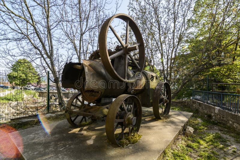 Old steam engine stock image. Image of history, metal - 109013323