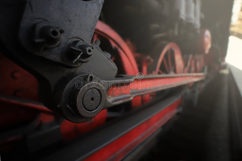 An Old Steam Engine from Which Chassis, Coupling Rod and Control are ...