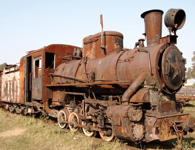 Rusty steam engine stock image. Image of rusted, rust - 13912277