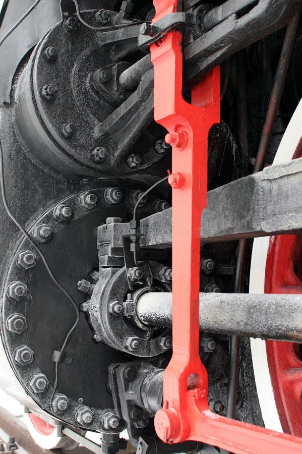 Steam Locomotive Coupling Rods Stock Photo - Image of transport, detail ...