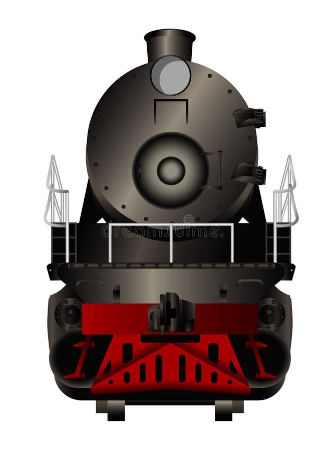 Steam Train Drawing Front