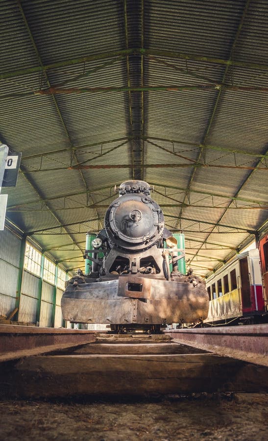 Old Steam Locomotive Front View Stock Image - Image of steel, front ...