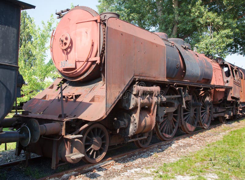 Old Steam Locomotive in the Rust Stock Image - Image of slovakia ...