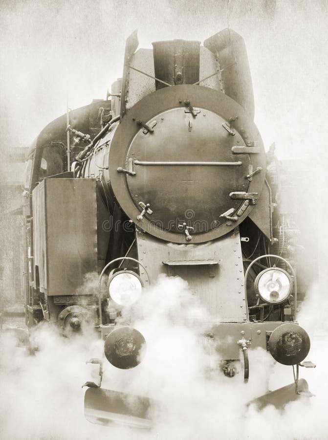Old steam locomotive stock photo. Image of metal, locomotive - 44054932