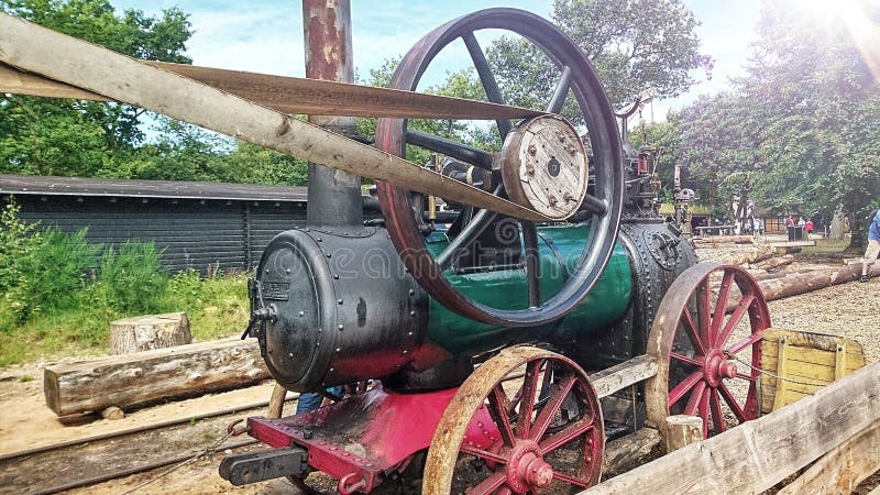 Old steam engine stock image. Image of engine, work - 128556379