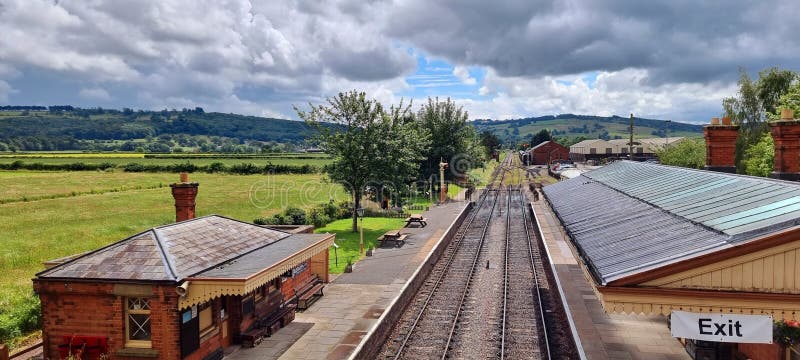 Old Steam Rail Train Station in the Cotswolds Editorial Image - Image ...