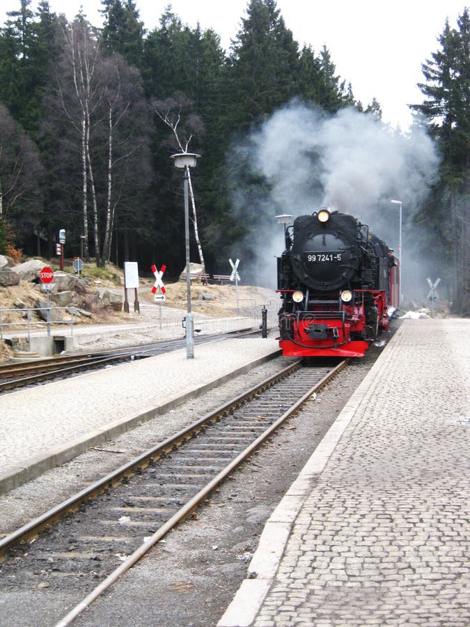 Old Steam Train on a German Mountain Editorial Image - Image of brocken ...