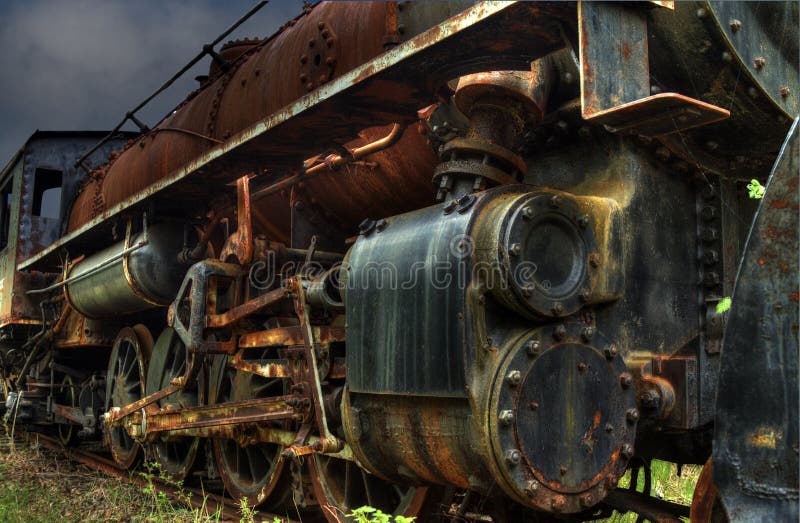 Old Steam Train Undercarriage. Stock Photo - Image of steam, train ...