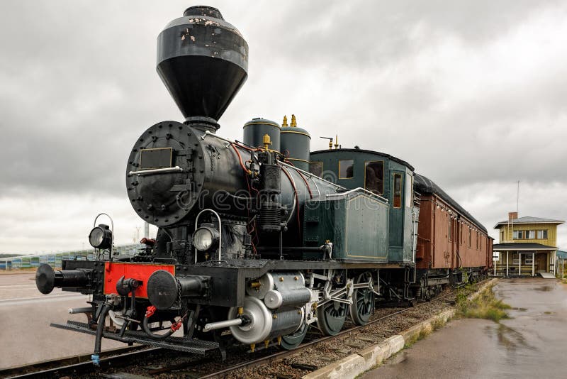 Old steam train. stock image. Image of locomotive, steam - 61051347
