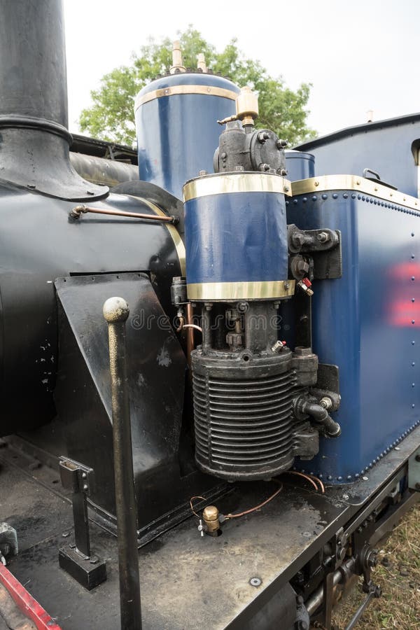 Old Steam Train with a Large Oil Lamp Stock Photo - Image of transport ...