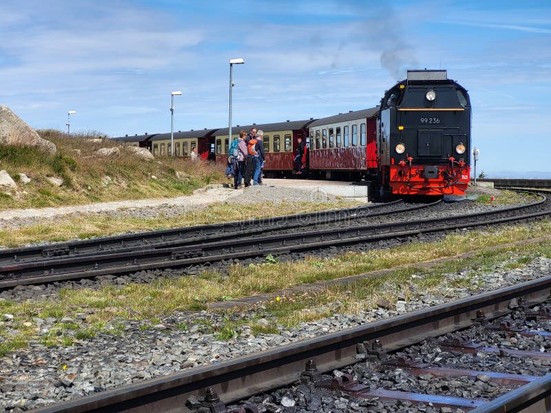 Old Steam Train at the Top of a Hill in Wenigerode Editorial Stock ...