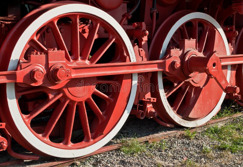 Old steam train wheels stock image. Image of retired - 28976301