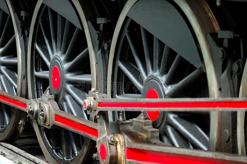 Old steam train wheels stock image. Image of classic, railroad - 5399873