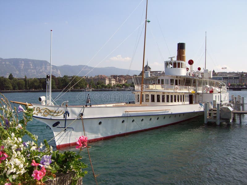Old Steamboat stock photo. Image of county, geneva, river - 921036