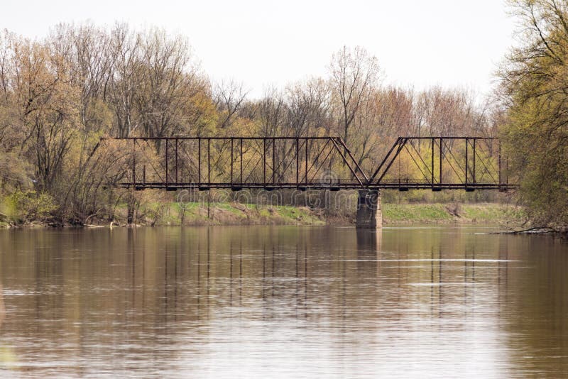 Old steel bridge stock photo. Image of transportation - 93766736