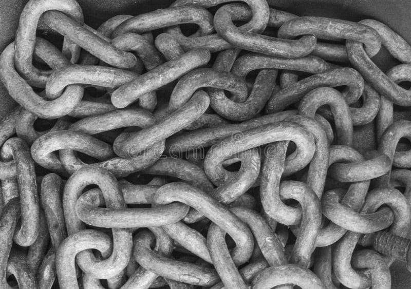 Old Steel Chains for Background and Texture Stock Image - Image of ...