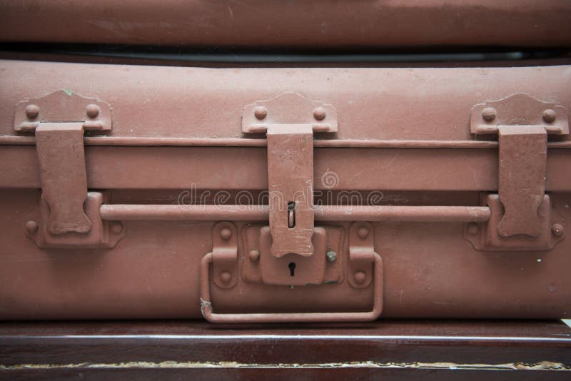 Old Steel Chest for Storage Stock Image - Image of storage, collection ...