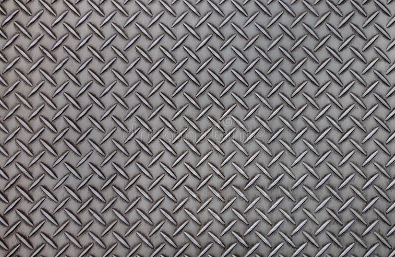 Old Steel Diamond Plate Pattern Background Texture. Stock Image - Image ...
