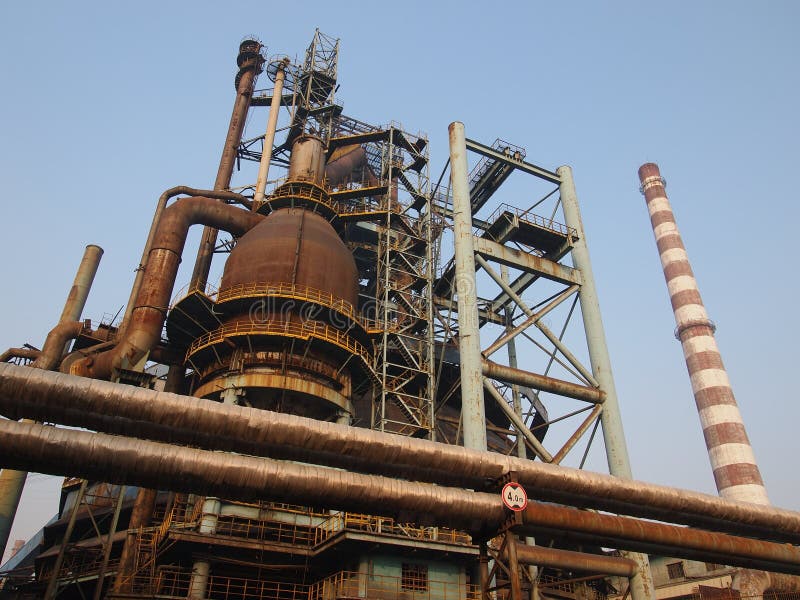 Old Steel Factory in China. Stock Photo - Image of industrial, factory ...