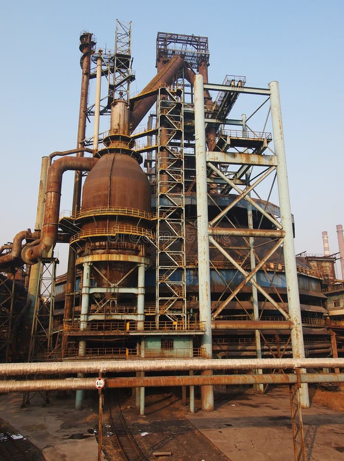 Old steel factory stock photo. Image of electrical, corporation - 6168944