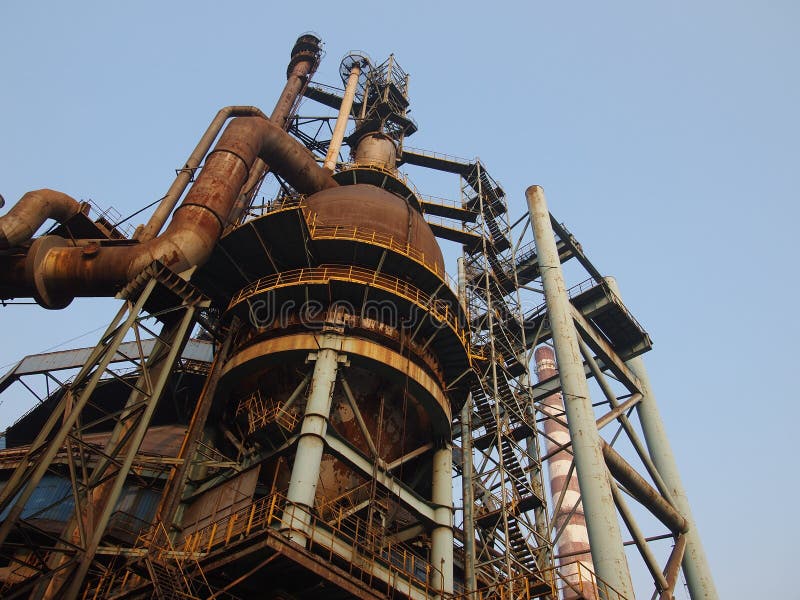 Old Steel Factory in China. Stock Photo - Image of environmental ...