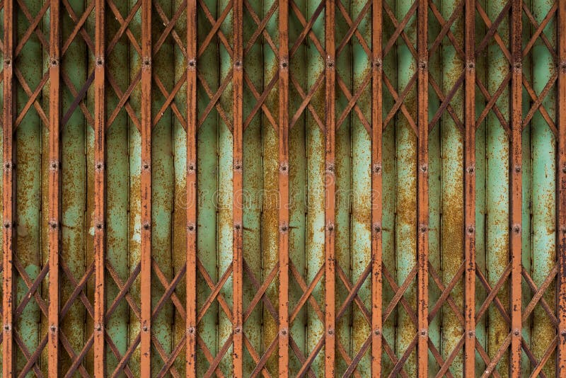 Old Steel Gate Background Texture Stock Photo - Image of metal, home ...
