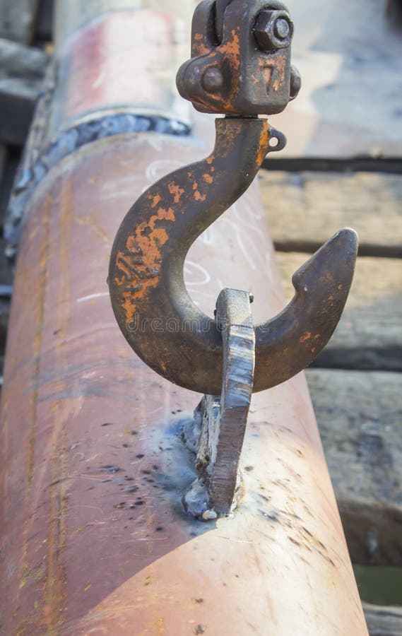 Old steel hook stock image. Image of machinery, weight - 73223913