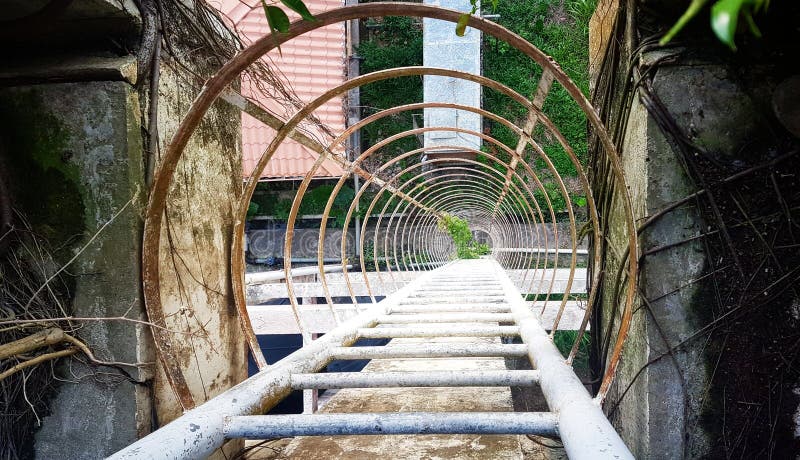 Old Steel Ladder stock image. Image of ladder, elevation - 126488061