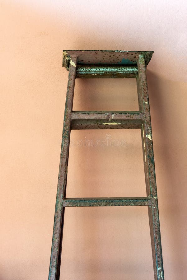 Old steel ladder stock image. Image of instrument, black - 42445681