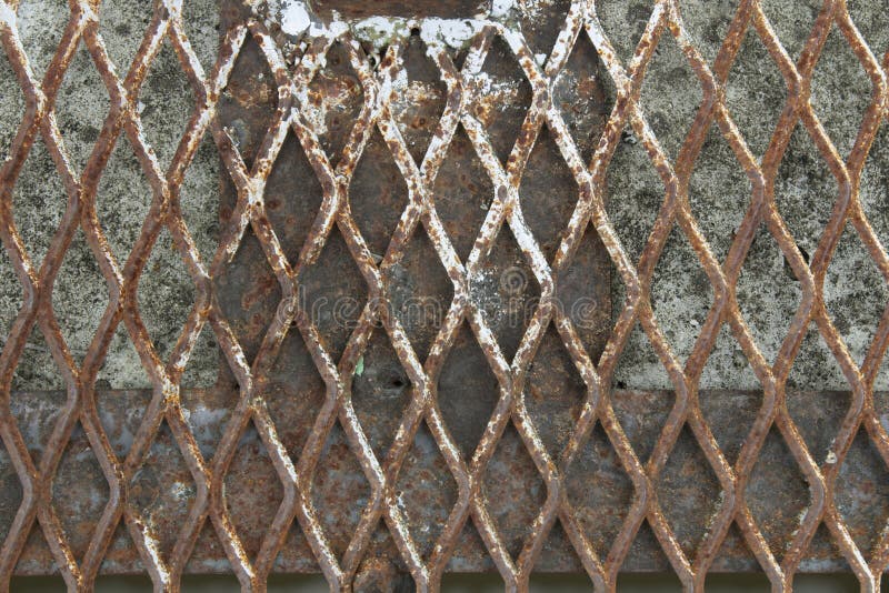 The Old Steel Mesh Floor Has Iron Rust Stock Photo - Image of wallpaper ...