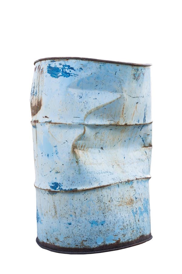 Old Steel Oil barrel stock image. Image of industrial - 35973799