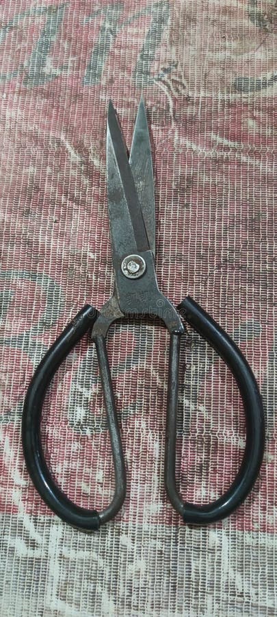 Old steel scissor stock photo. Image of scissor, home - 264353984