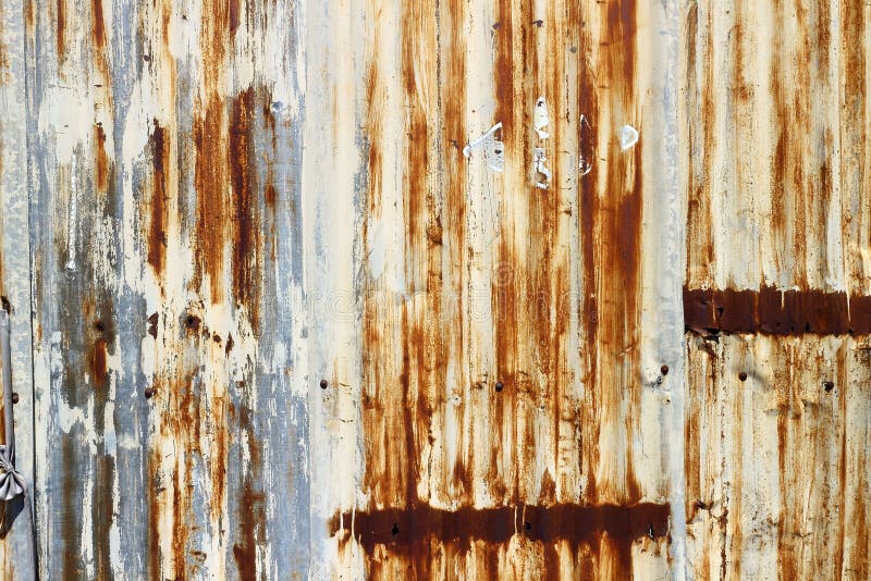 Old Steel Sheet and Rusty Building Background Stock Photo - Image of ...